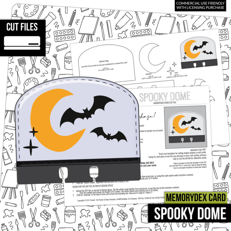 MEMORYDEX | Spooky Dome - MemoryDex, Paper Piecing Digital Die Cut File ...